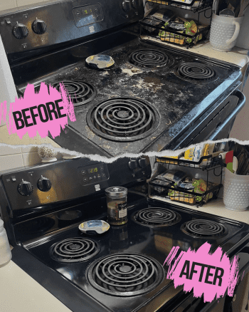 Stove Deep Cleaning – A Shiny Kitchen Win in Troy, OH!